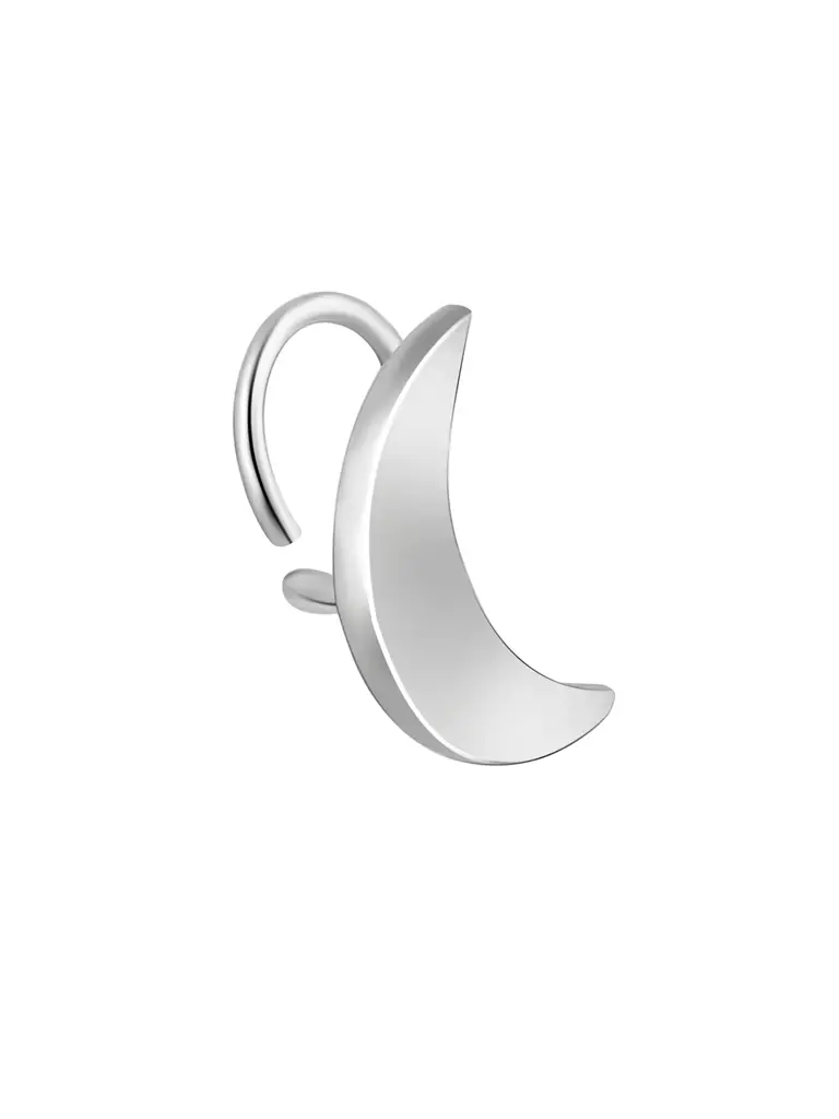 Giva 925 Sterling Silver Oxidised Silver Crescent Nose Pin Giva 925