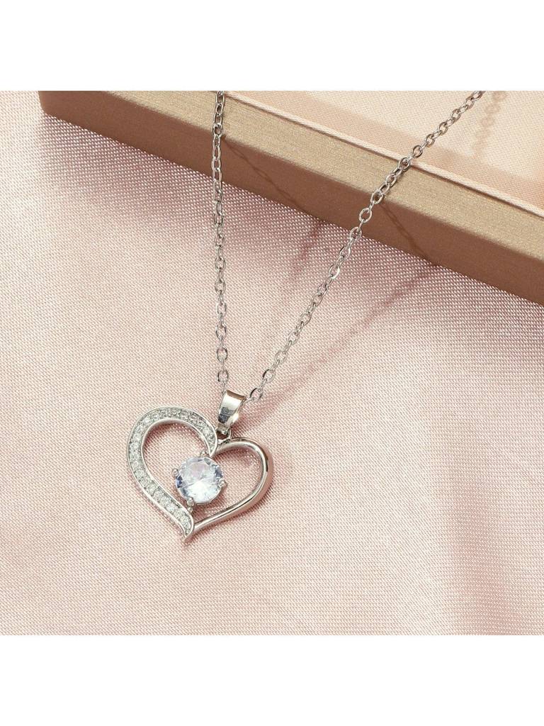 Sophisticated Stone Heart Neck Chain For Women & Girls | Sophisticated ...