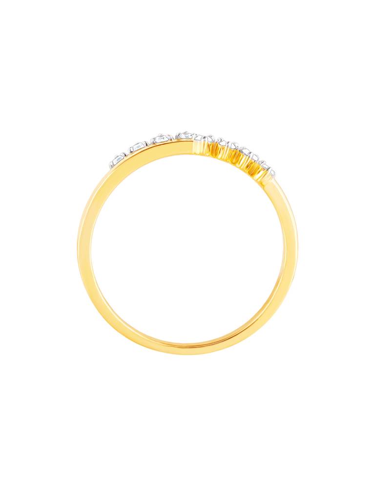 14K Yellow Gold Smiling Delight Diamond Ring | 14K Yellow Gold Smiling Delight Diamond Ring · Eternz