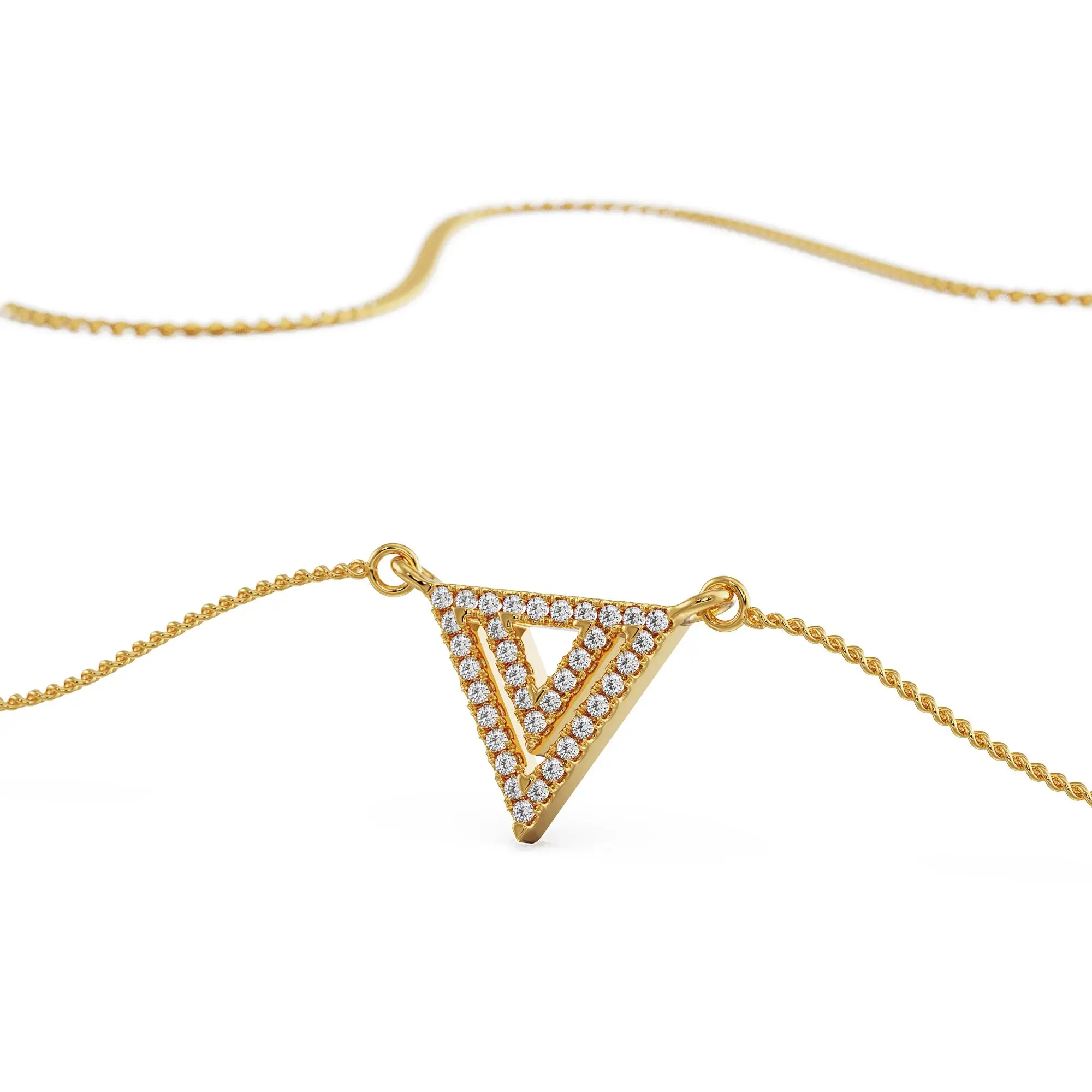 Inverted Triangle Diamond Pendant | Inverted Triangle Diamond Pendant ...