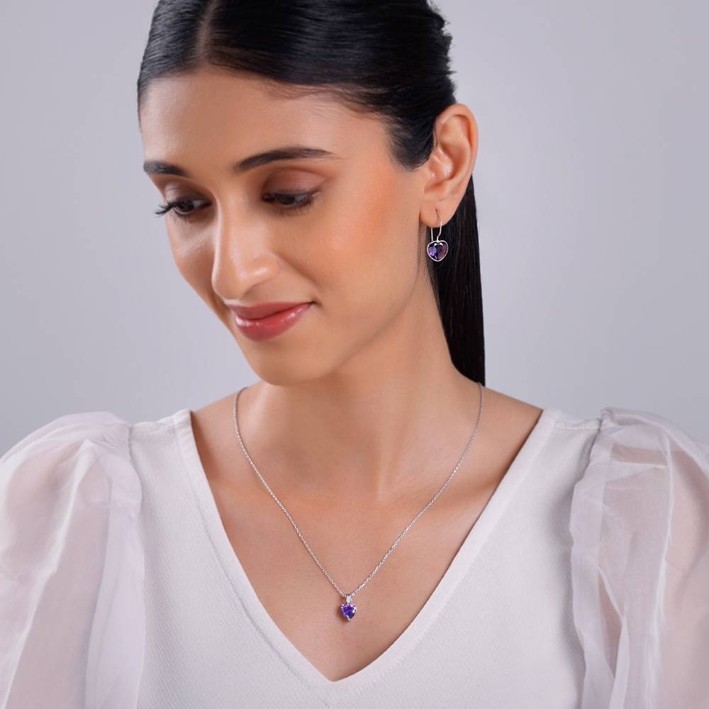 925 Silver Heart Beat Squad Set| Gifts For Women And Girls | 925 Silver ...