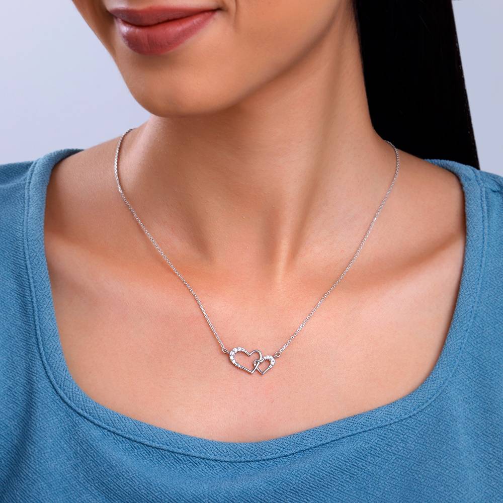 Giva 925 Silver Heart Interlocked Necklace | Giva 925 Silver Heart Interlocked Necklace · Eternz