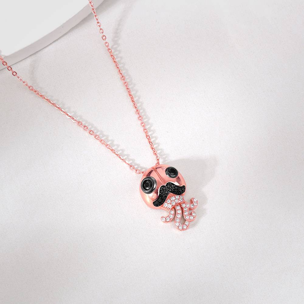 Giva 925 Silver Rose Gold Octopus Pendant With Link Chain| Necklace To ...