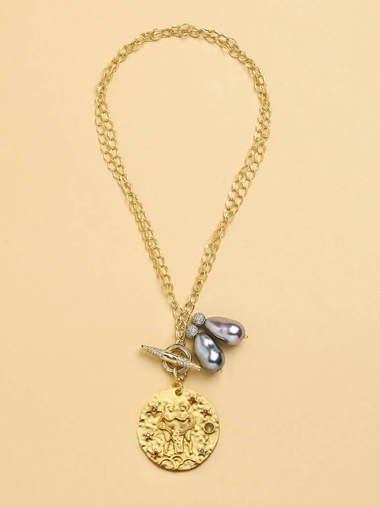 Twin Pearl GEMINI Celestial Necklace | Twin Pearl GEMINI Celestial ...