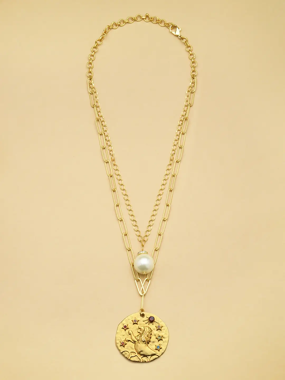 Multi Layer LEO Celestial Necklace | Multi Layer LEO Celestial Necklace ...