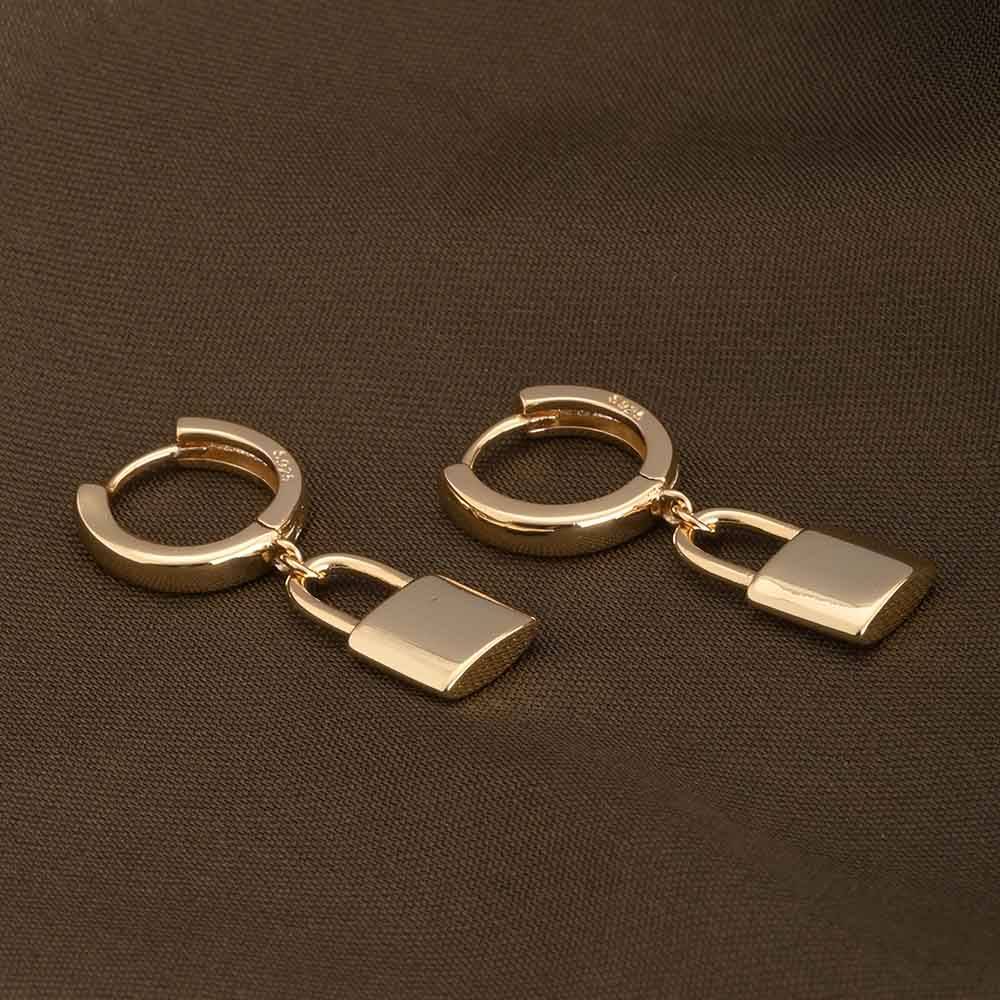 Small Lock Hoop Earrings | Small Lock Hoop Earrings · Eternz