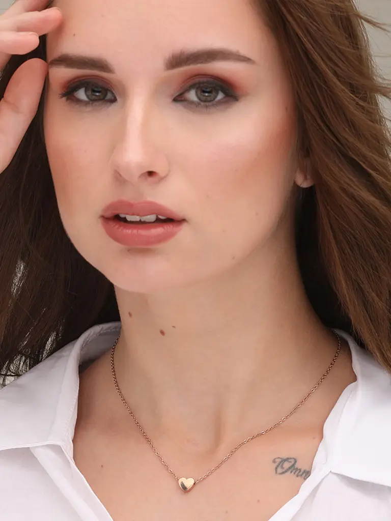 Silver 18K Rose Gold-Plated Necklace | Silver 18K Rose Gold-Plated Necklace · Eternz