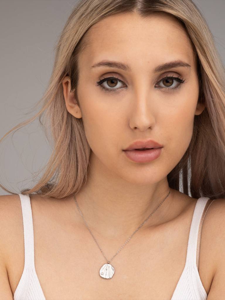 Silver-Toned Silver Silver-Plated Necklace | Silver-Toned Silver Silver ...