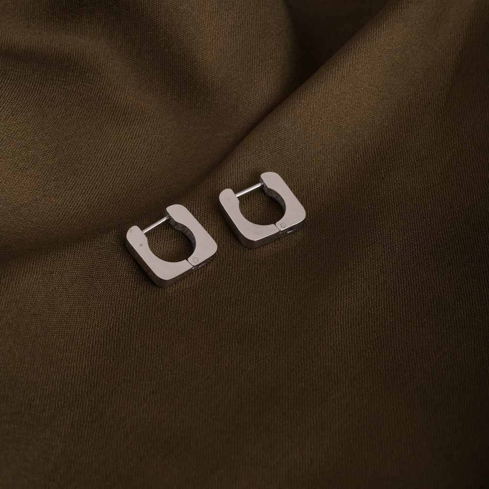 Classic Square Hoops | Silver | Classic Square Hoops | Silver · Eternz