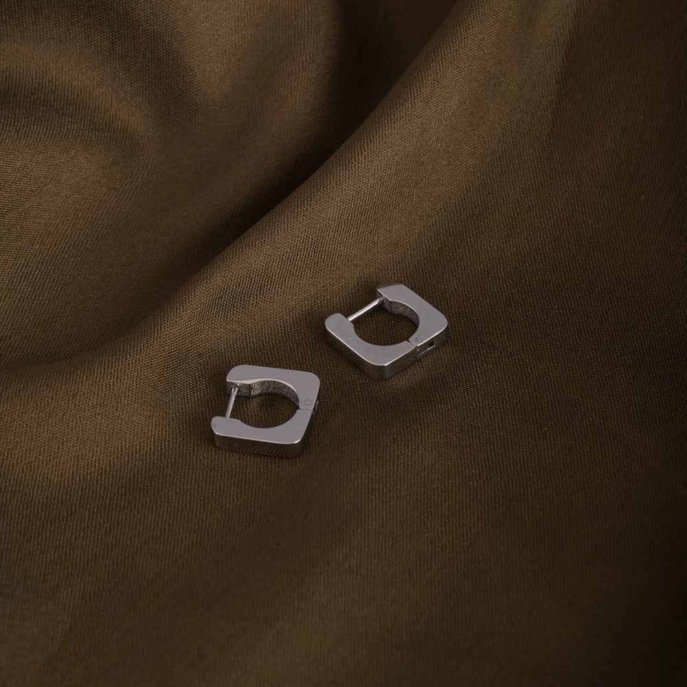 Classic Square Hoops | Silver | Classic Square Hoops | Silver · Eternz