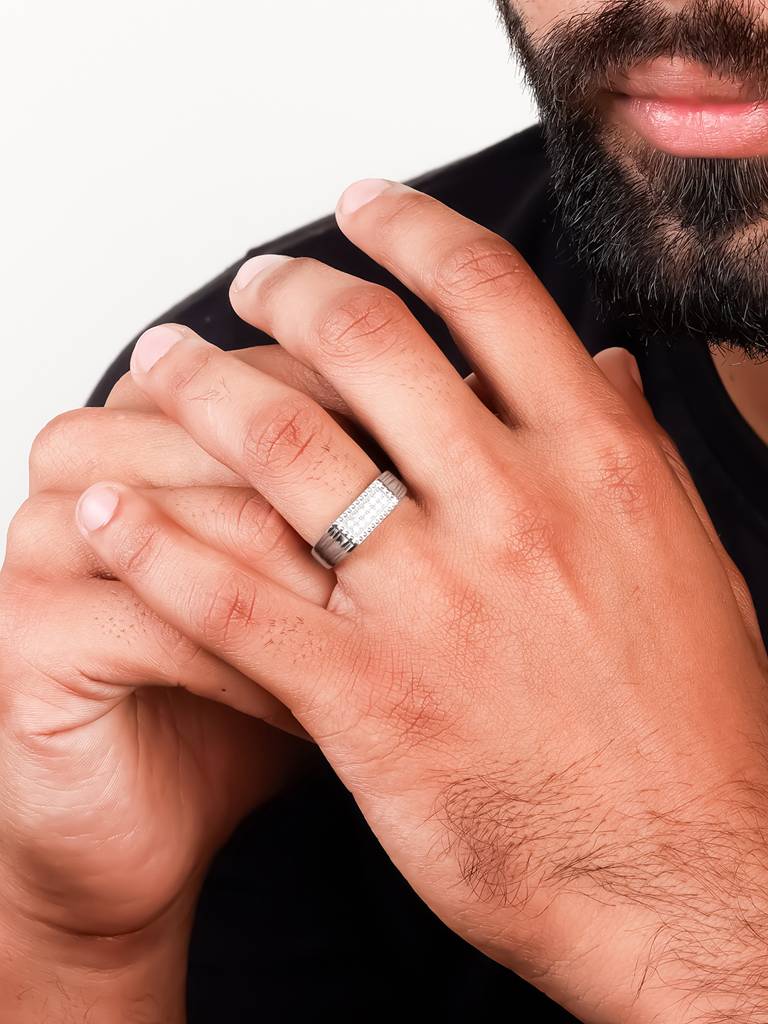 Giva 925 Sterling Silver Modern Simplicity Mens Ring | Giva 925 ...
