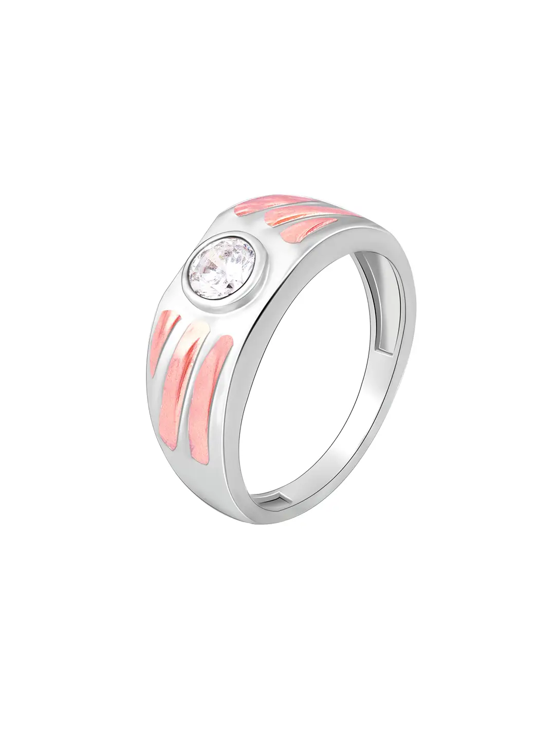 Giva 925 Sterling Silver And Rose Gold Timeless Radiance Mens Ring | Giva 925 Sterling Silver ...