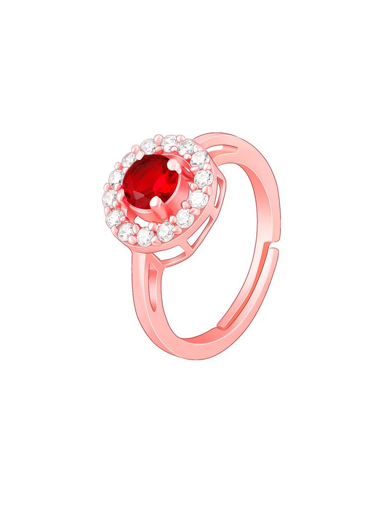 925 Silver Rose Gold One And Only Ring, Adjustable For Womens And Girls | 925 Silver Rose Gold ...