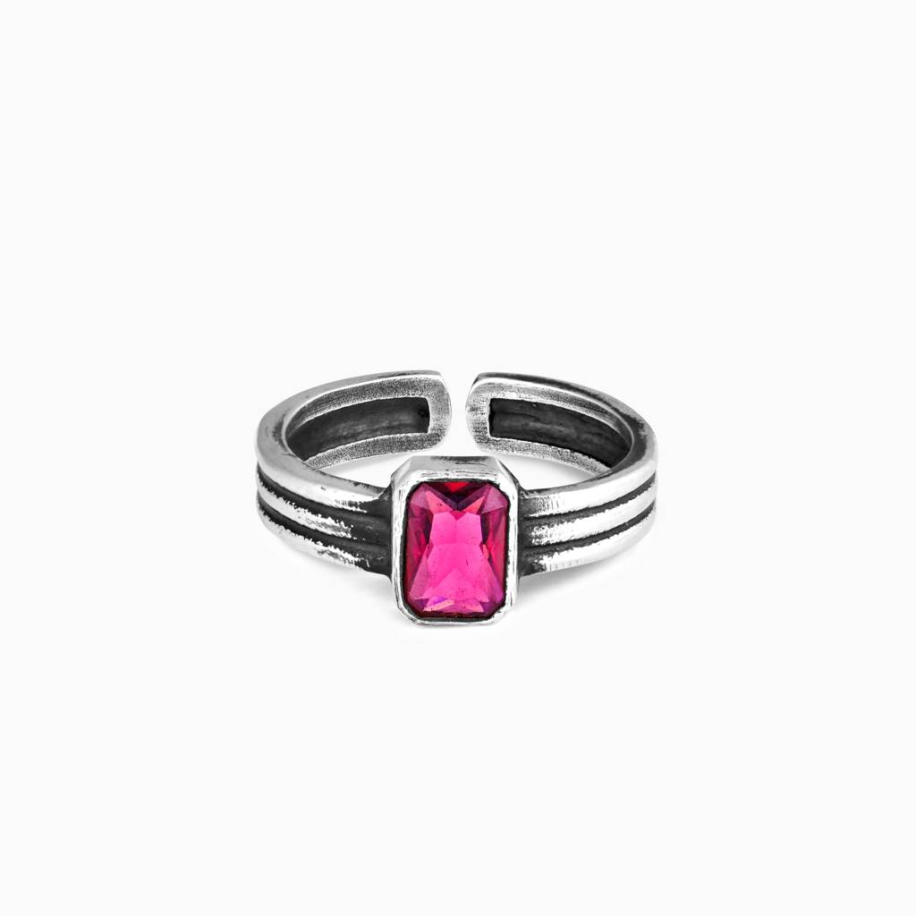 Oxidised Silver Fuchsia Ring | Oxidised Silver Fuchsia Ring · Eternz