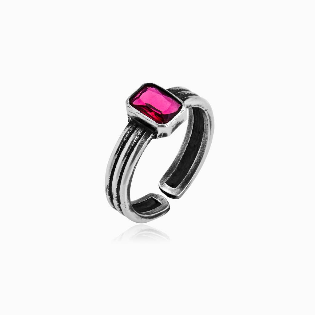Oxidised Silver Fuchsia Ring | Oxidised Silver Fuchsia Ring · Eternz