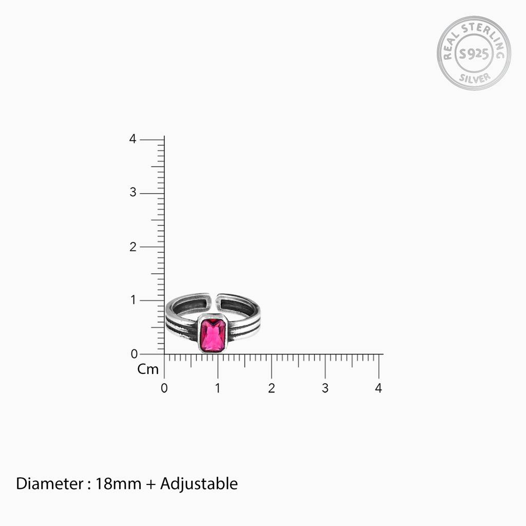 Oxidised Silver Fuchsia Ring | Oxidised Silver Fuchsia Ring · Eternz
