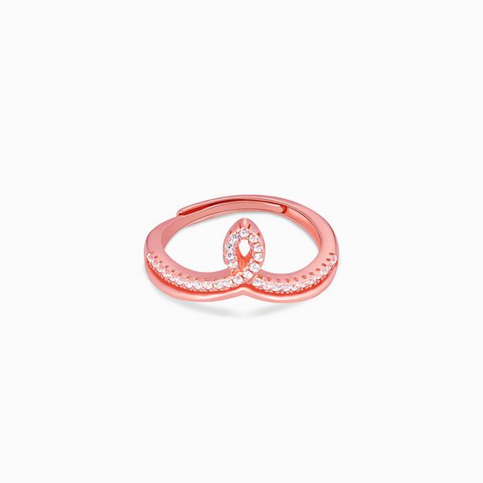 Rose Gold Zircon Flame Ring | Rose Gold Zircon Flame Ring · Eternz