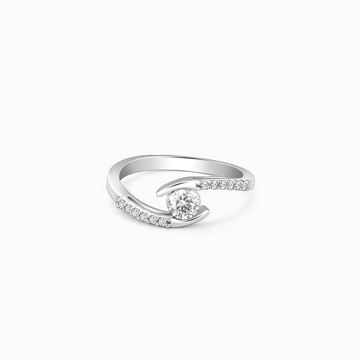 Silver Solitaire Grace Ring | Silver Solitaire Grace Ring · Eternz