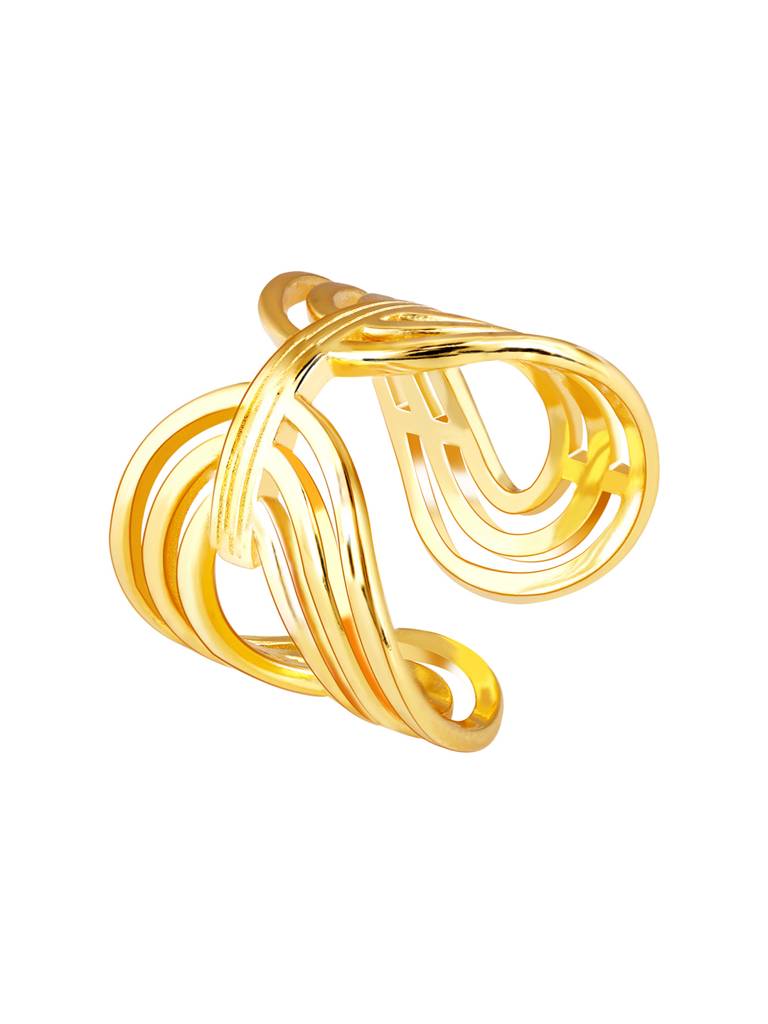 GIVA 925 Sterling Silver Golden Ellipses Open String Ring | GIVA 925 ...