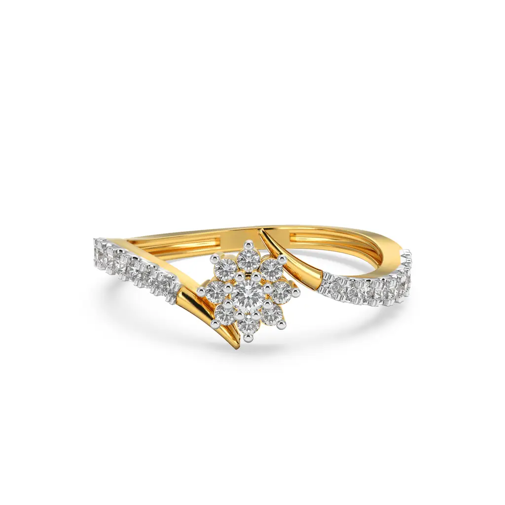 Floral Diamond Cluster Ring | Floral Diamond Cluster Ring · Eternz