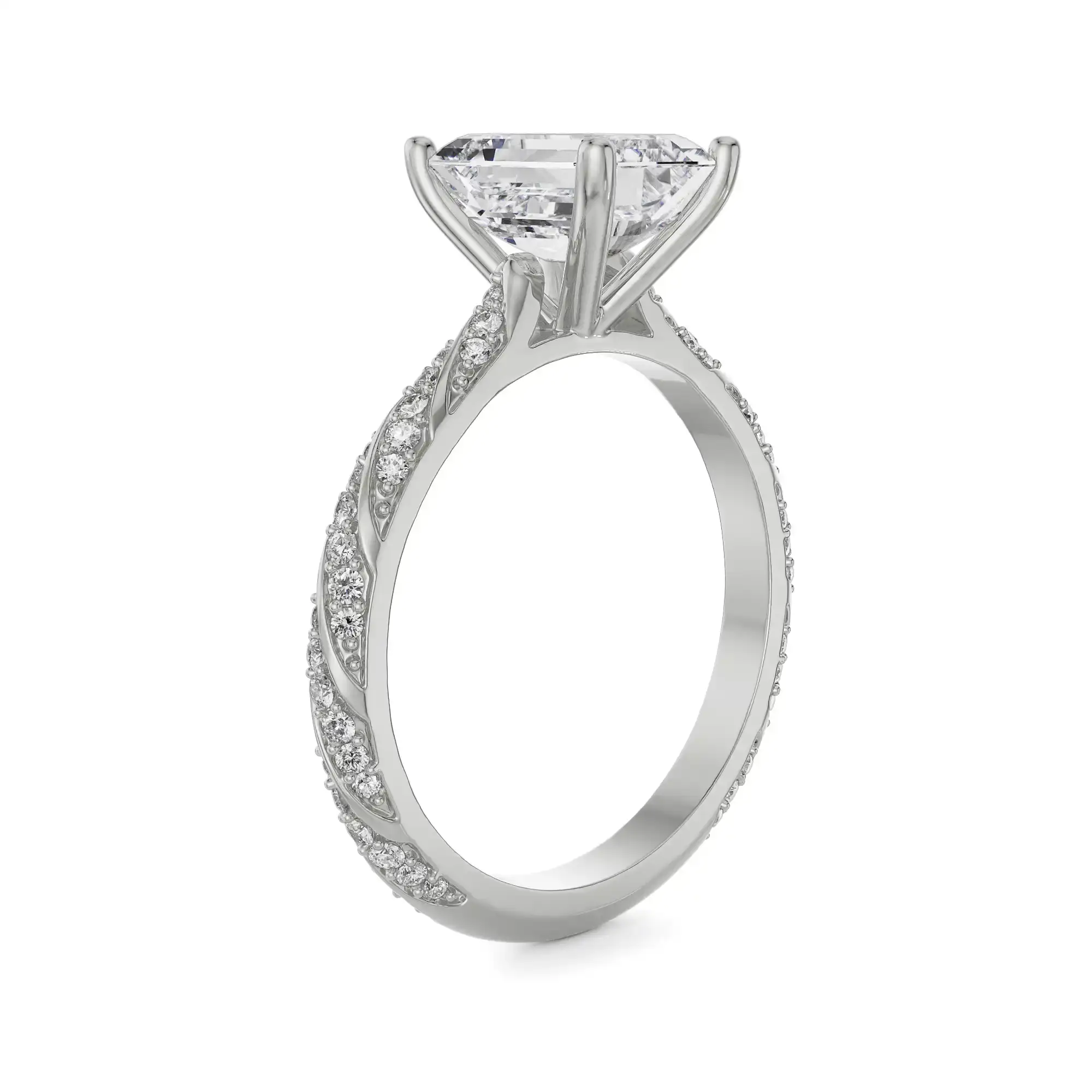 Radiant Emerald Engagement Ring | Radiant Emerald Engagement Ring · Eternz