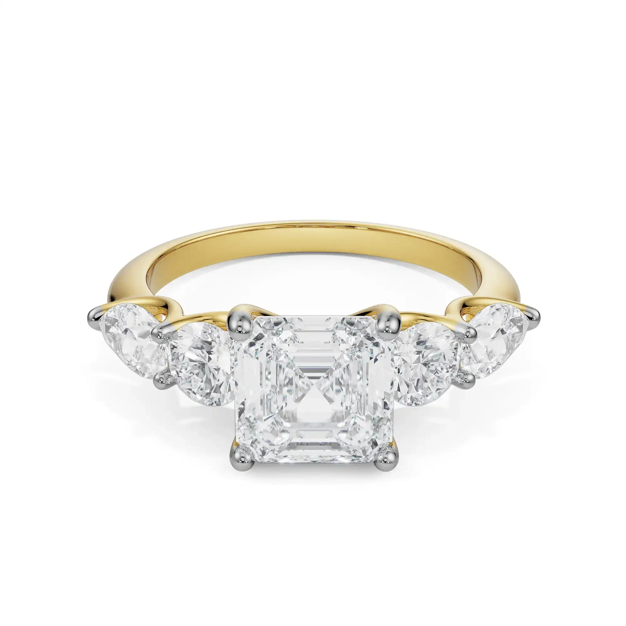 Multi Diamond Asscher Ring | Multi Diamond Asscher Ring · Eternz