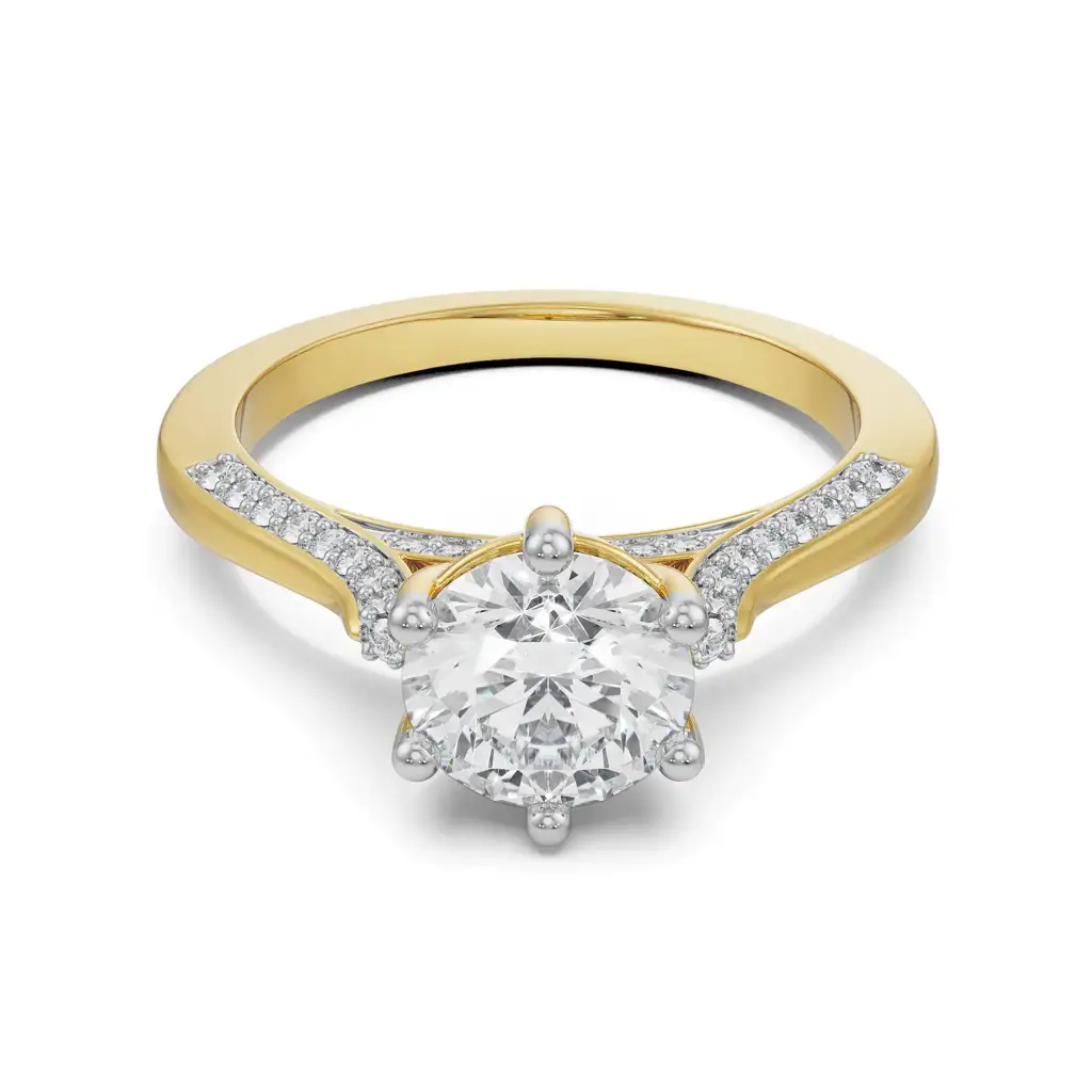 Sloane Round Halo Engagement Ring | Sloane Round Halo Engagement Ring ...