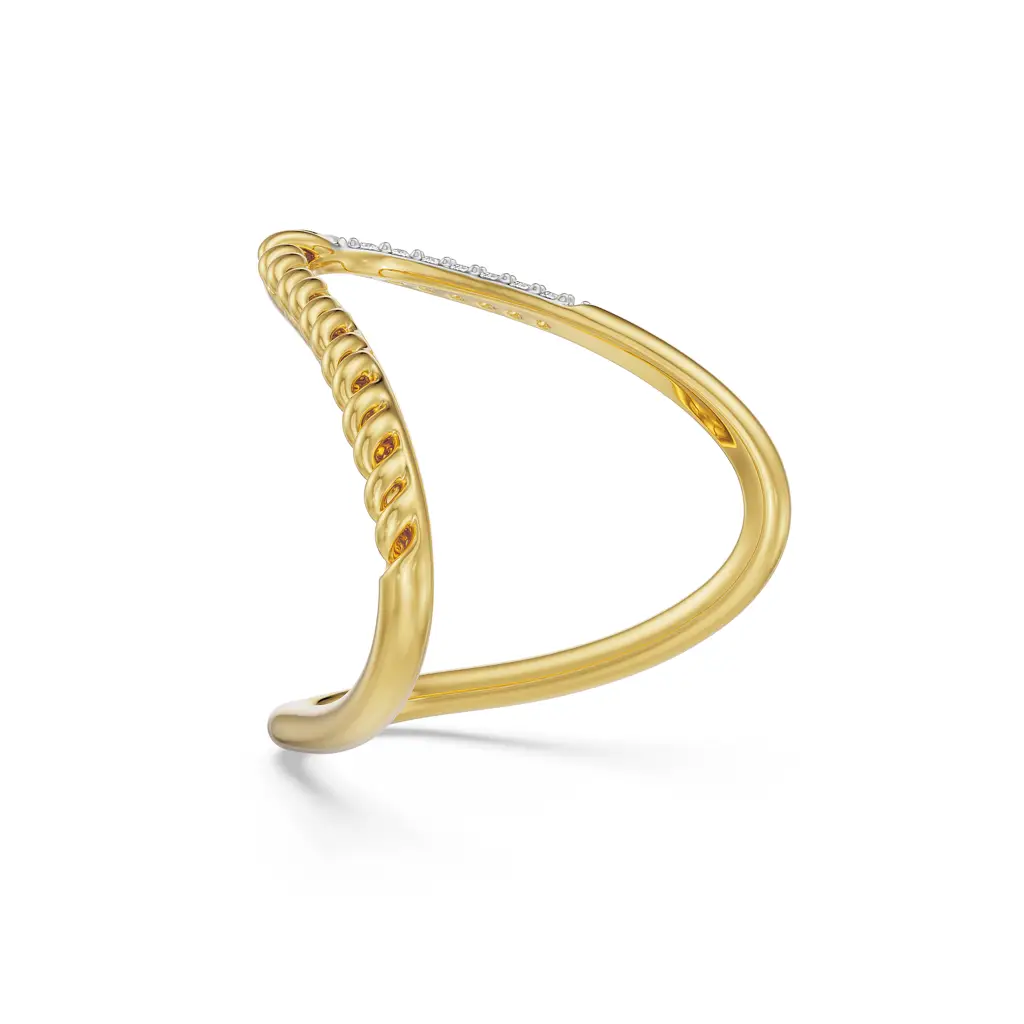 Two Way Band Gold | Authentic & Certified Lab Diamonds | Two Way ...