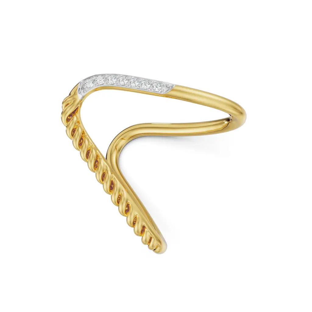 Two Way Band Gold | Authentic & Certified Lab Diamonds | Two Way ...