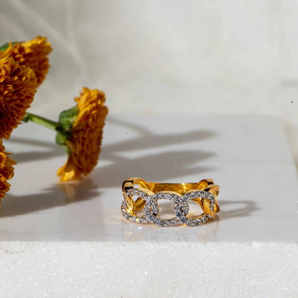 Studded Link Cuban Ring | Studded Link Cuban Ring · Eternz