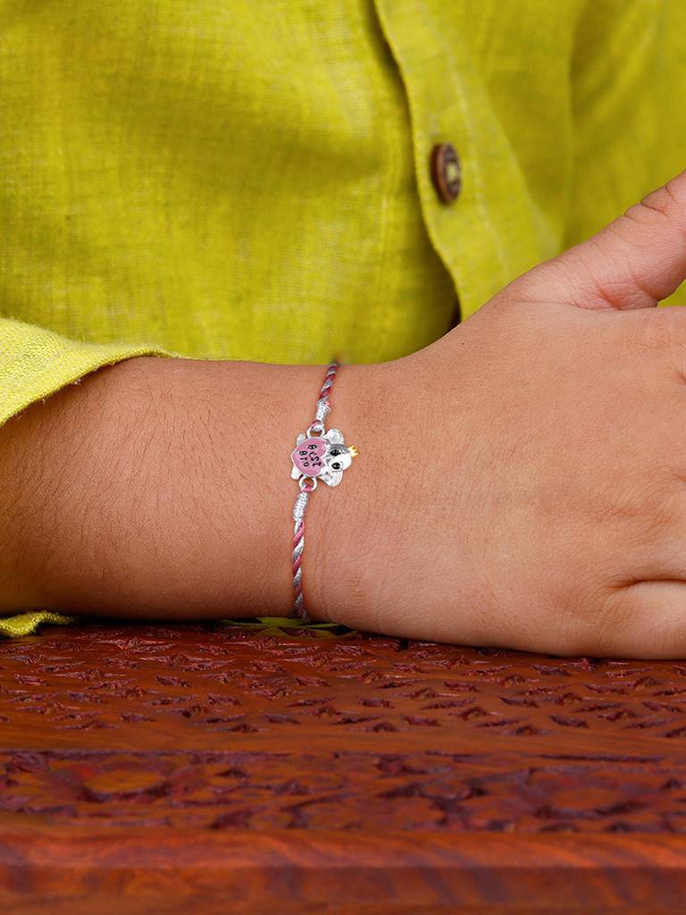 Giva Silver Gold Baby Elephant Rakhi For Kids | Giva Silver Gold Baby ...