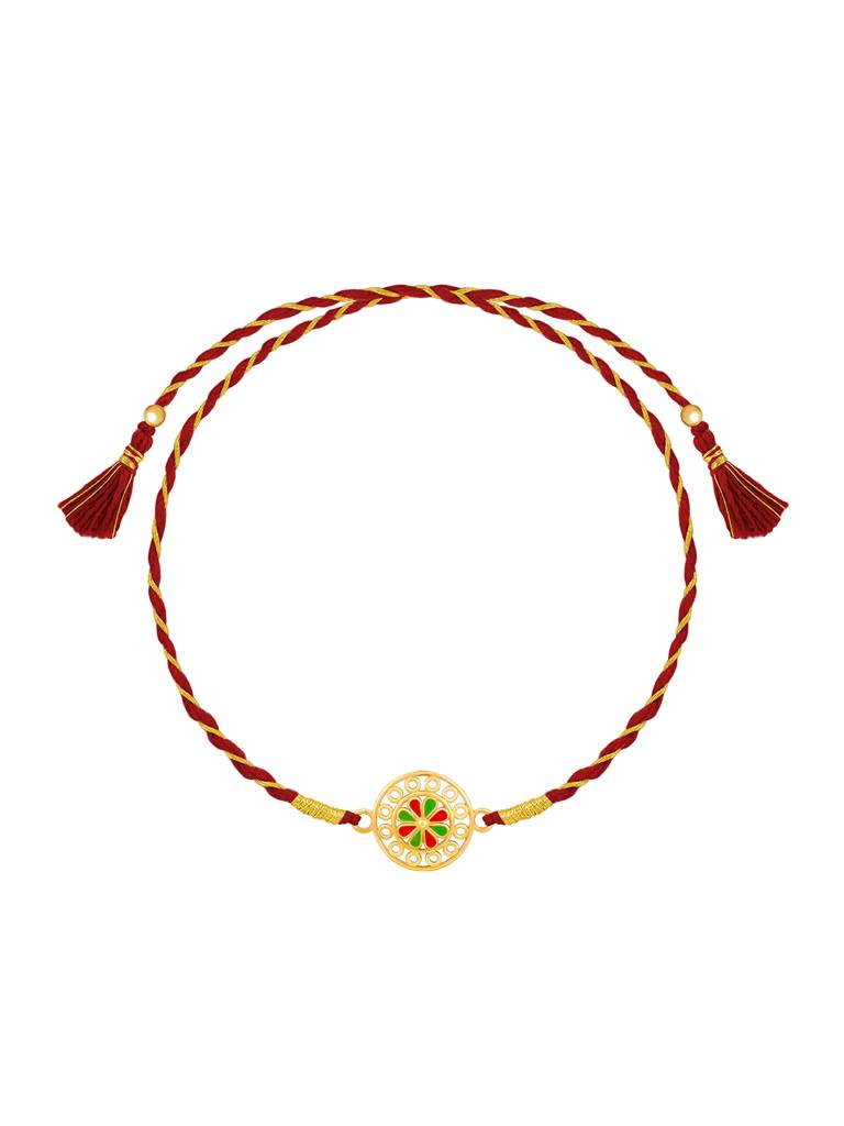 Giva Golden Floral Circle Rakhi | Giva Golden Floral Circle Rakhi · Eternz