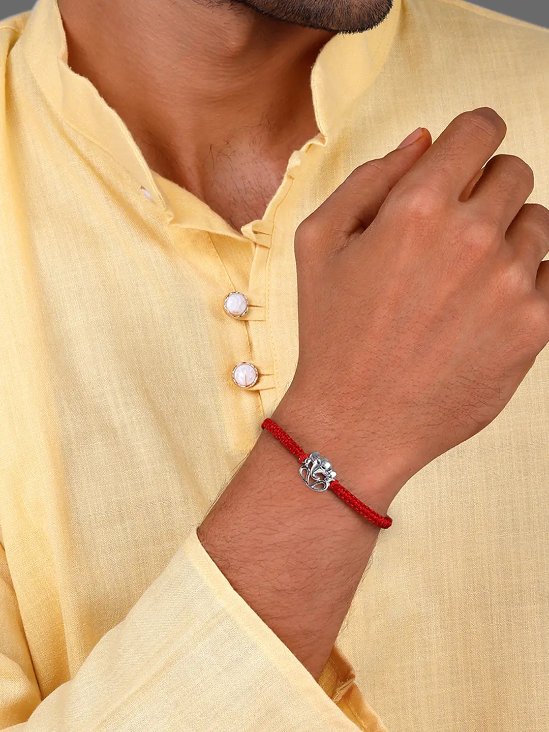 Giva Silver Gajanana Rakhi | Giva Silver Gajanana Rakhi · Eternz