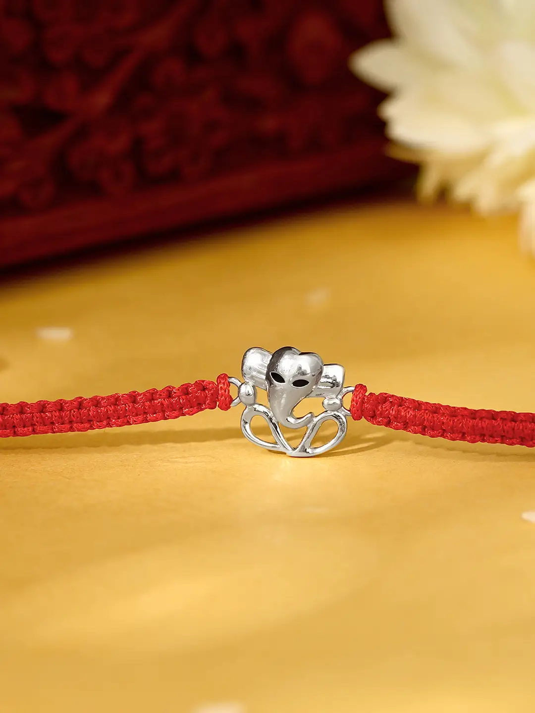 Giva Silver Gajanana Rakhi | Giva Silver Gajanana Rakhi · Eternz