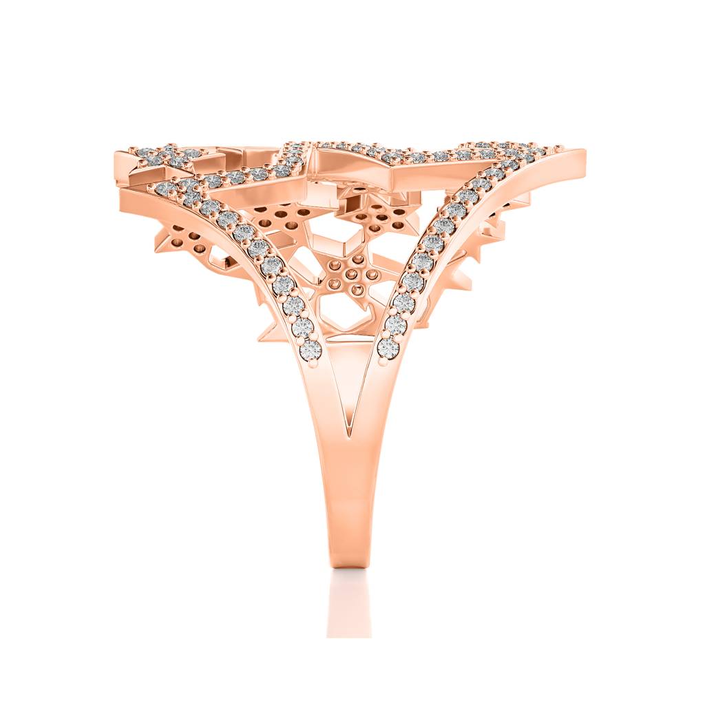 Solid Gold Diamond Stars Ring | Solid Gold Diamond Stars Ring · Eternz