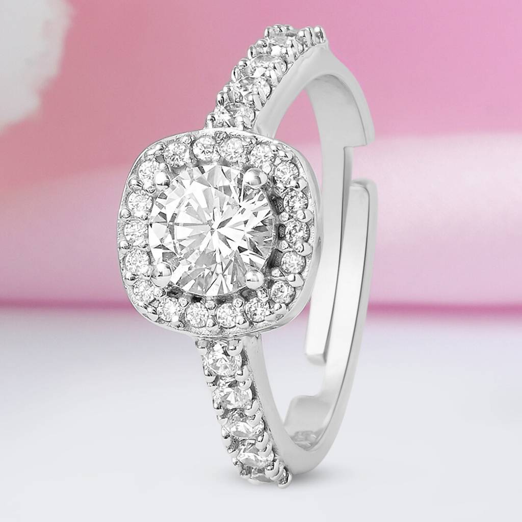Eternal Embrace Rhodium Plated 925 Sterling Silver Ring | Eternal ...