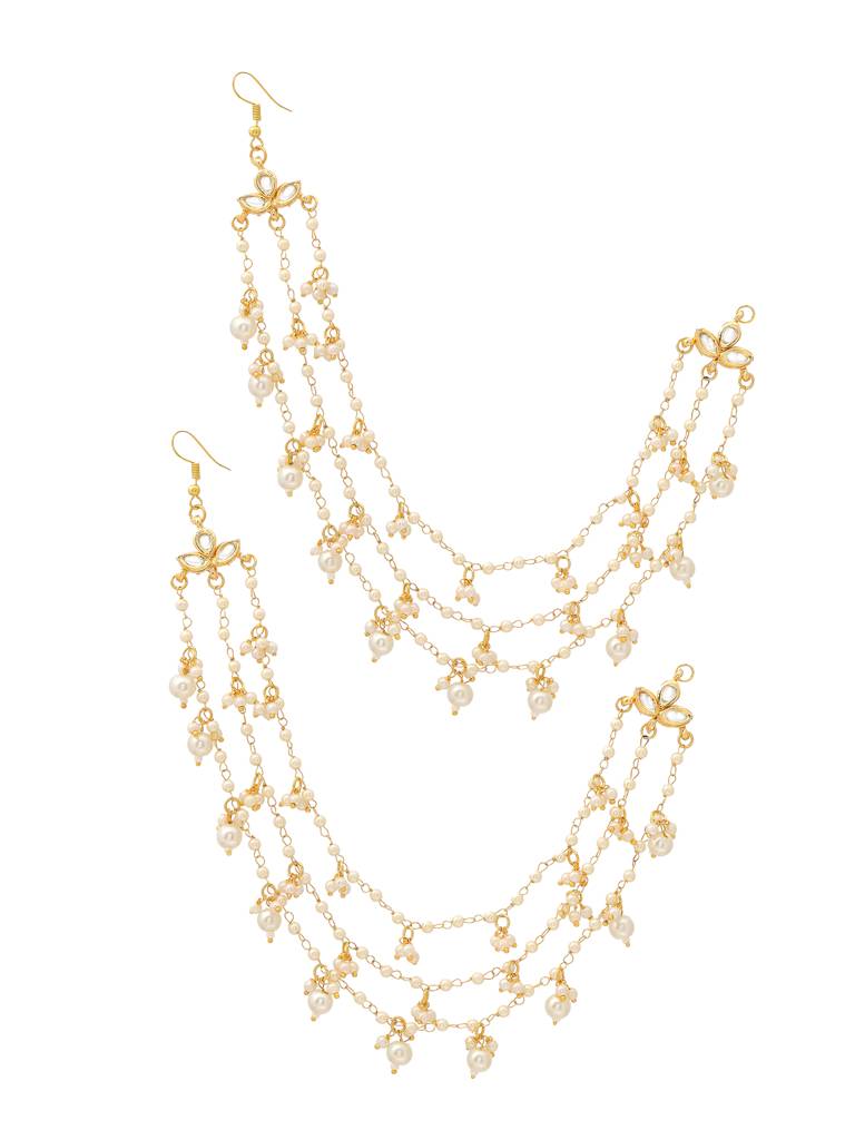 Pearl Ear Chains (Set Of 2) | Pearl Ear Chains (Set Of 2) · Eternz