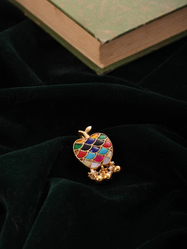 Apple Multi Stone Brooch | Apple Multi Stone Brooch · Eternz