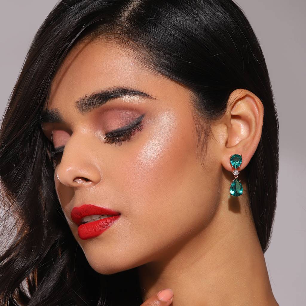 Green Stone Earrings | Green Stone Earrings · Eternz