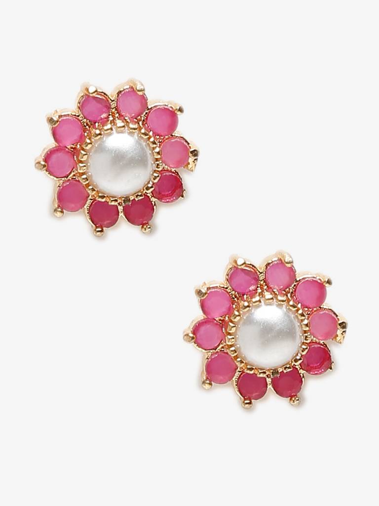 Maroon Pearl Studs | Maroon Pearl Studs · Eternz