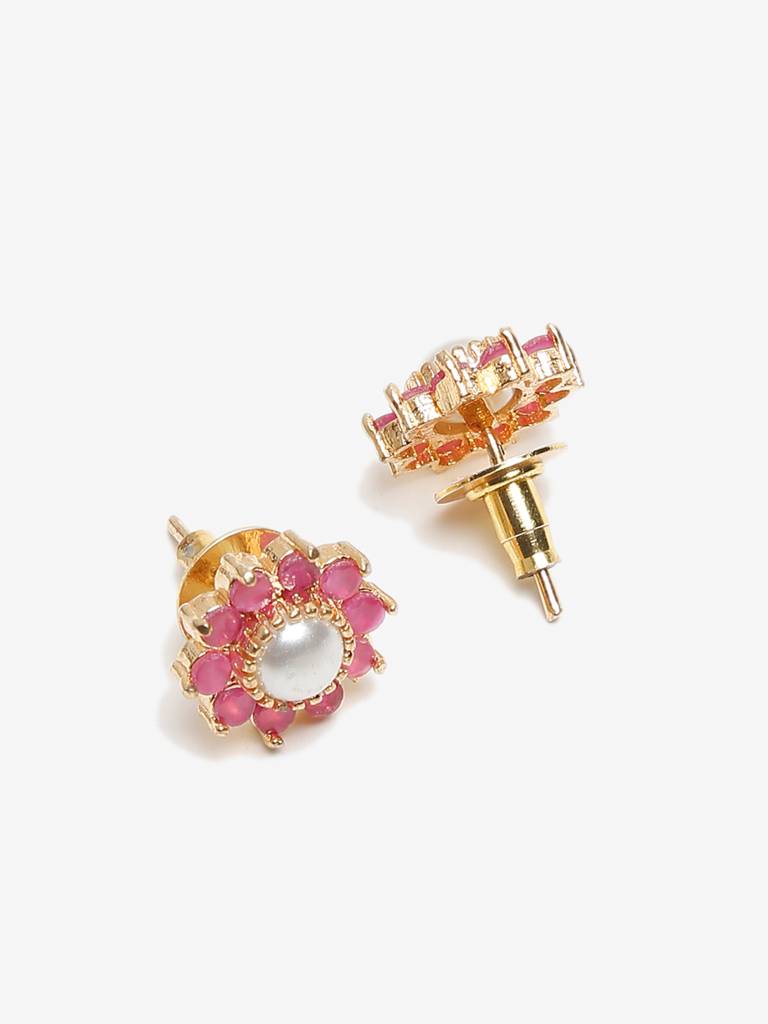 Maroon Pearl Studs | Maroon Pearl Studs · Eternz