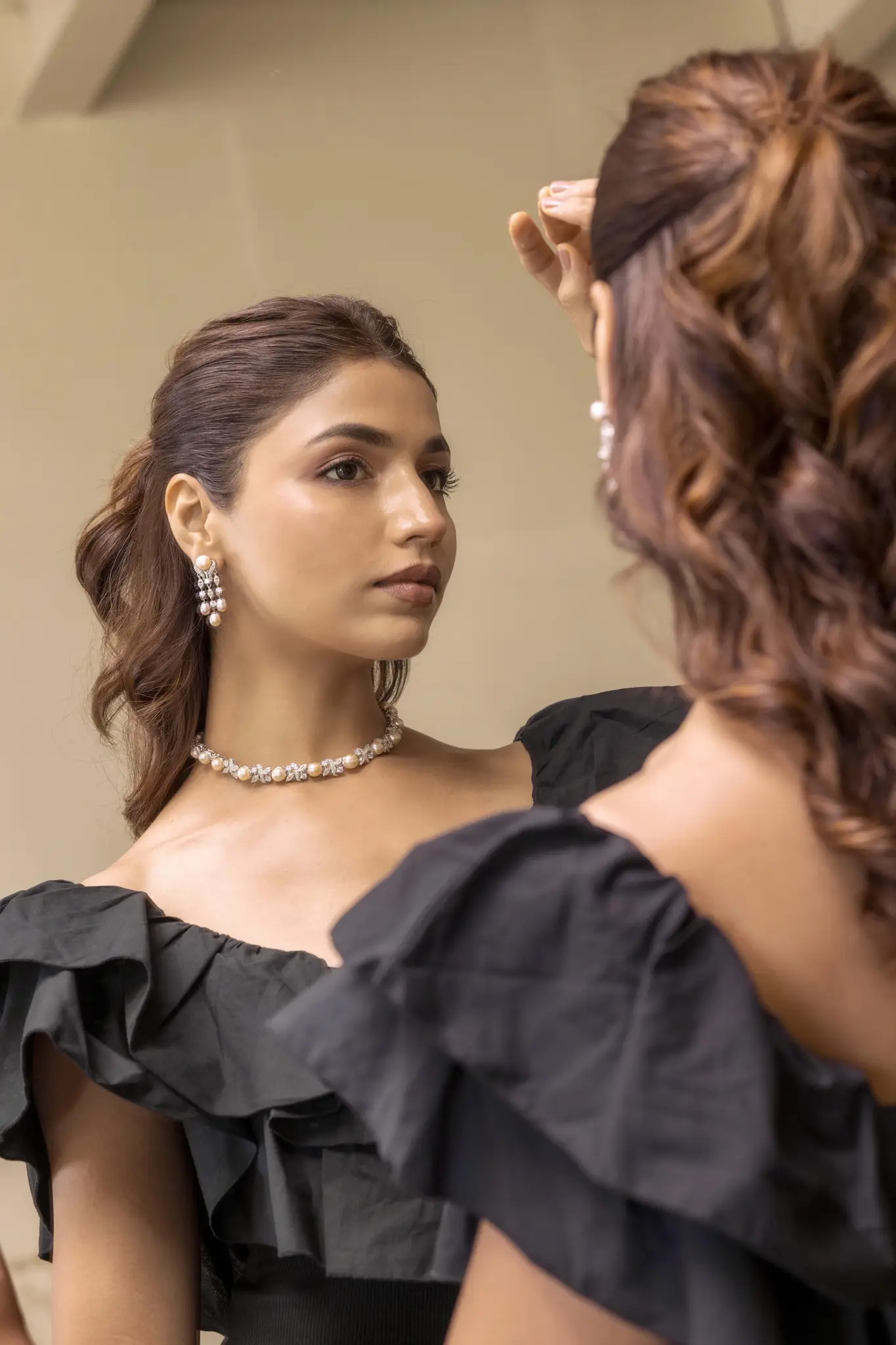 Radiant Pearl & Diamond Necklace Set | Radiant Pearl & Diamond Necklace ...