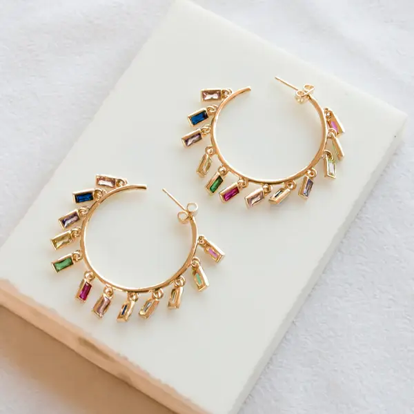 Rectangular Hoop Earrings | Rectangular Hoop Earrings · Eternz