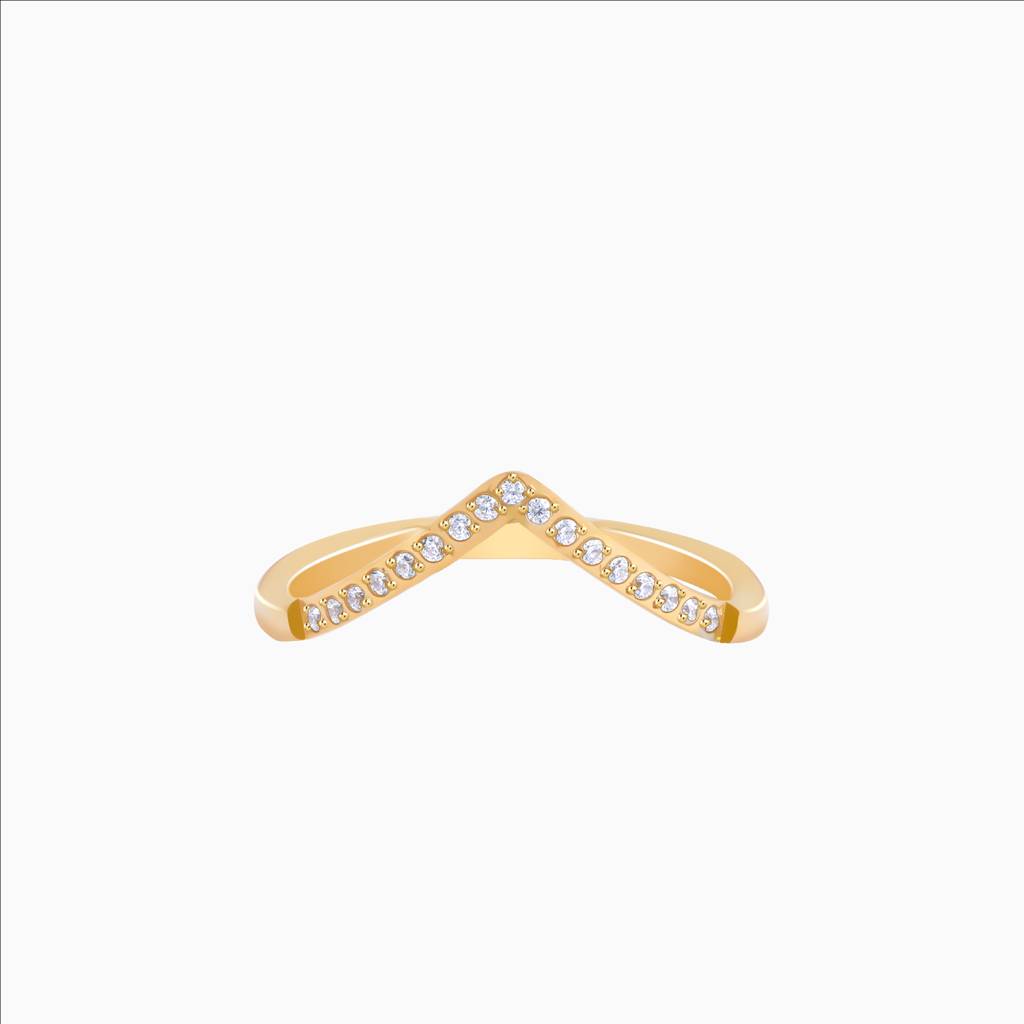 V Shape Cz Paved Ring | V Shape Cz Paved Ring · Eternz