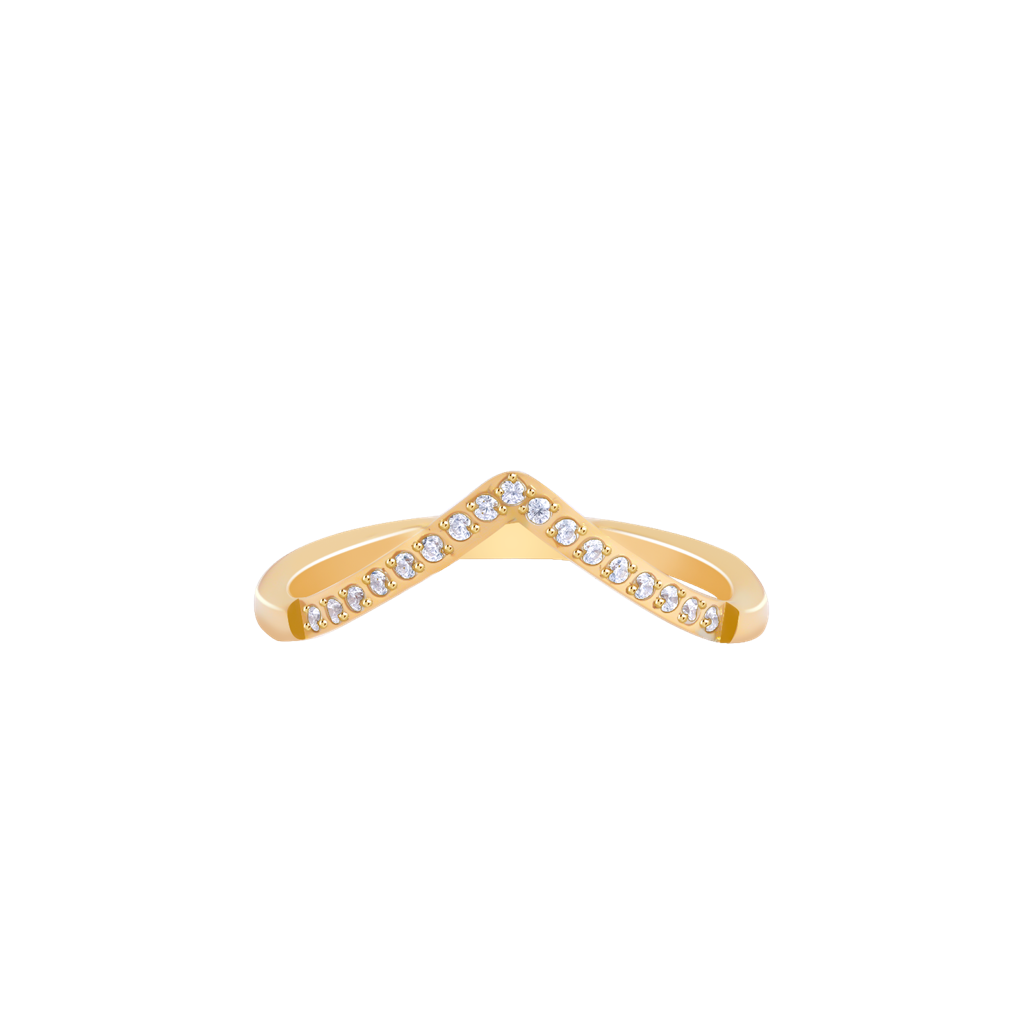 V Shape Cz Paved Ring | V Shape Cz Paved Ring · Eternz