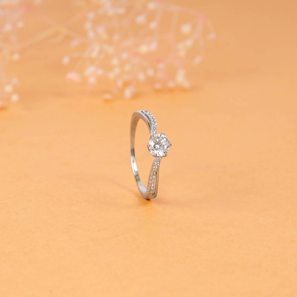 925 Sterling Silver Radiant Round Ring | 925 Sterling Silver Radiant ...