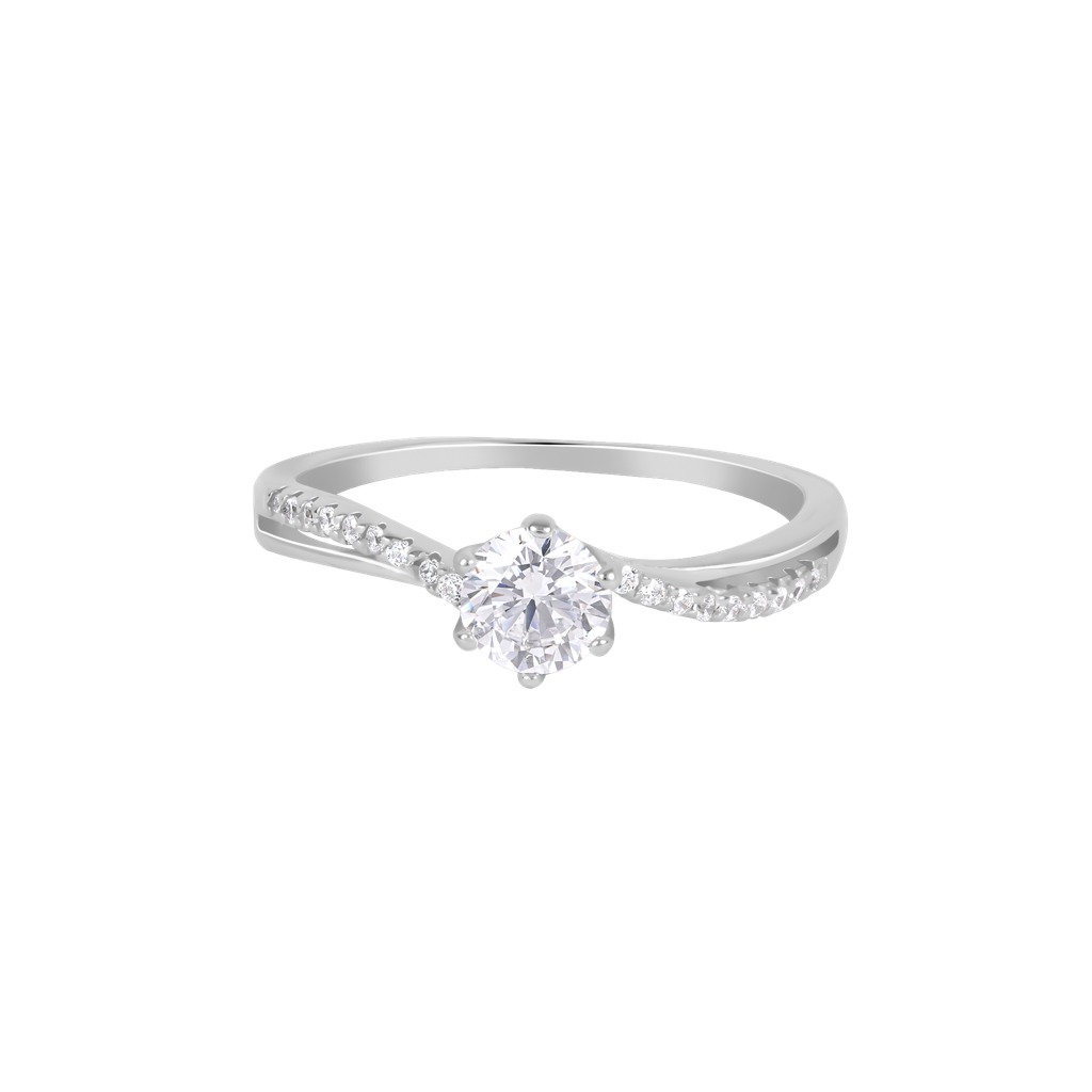 925 Sterling Silver Radiant Round Ring | 925 Sterling Silver Radiant ...