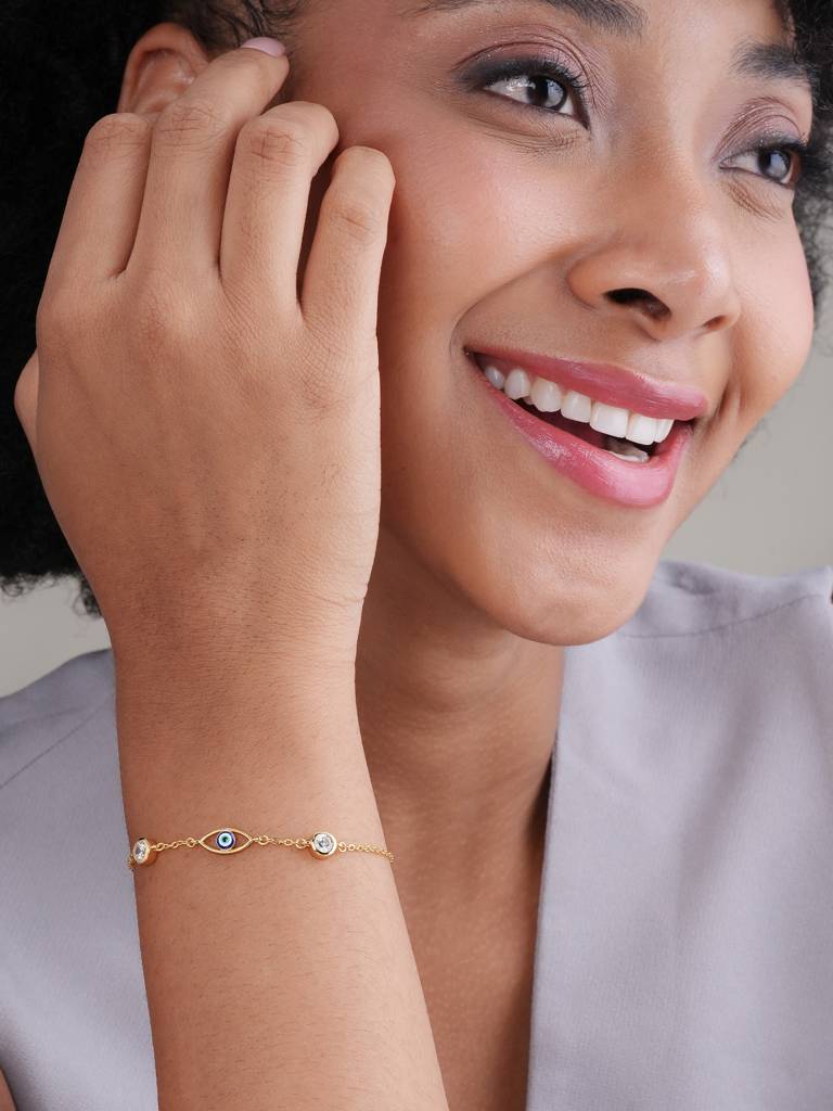 925 Sterling Silver Evil Eye Zeinth925 Silver Bracelet For Women | 925 ...