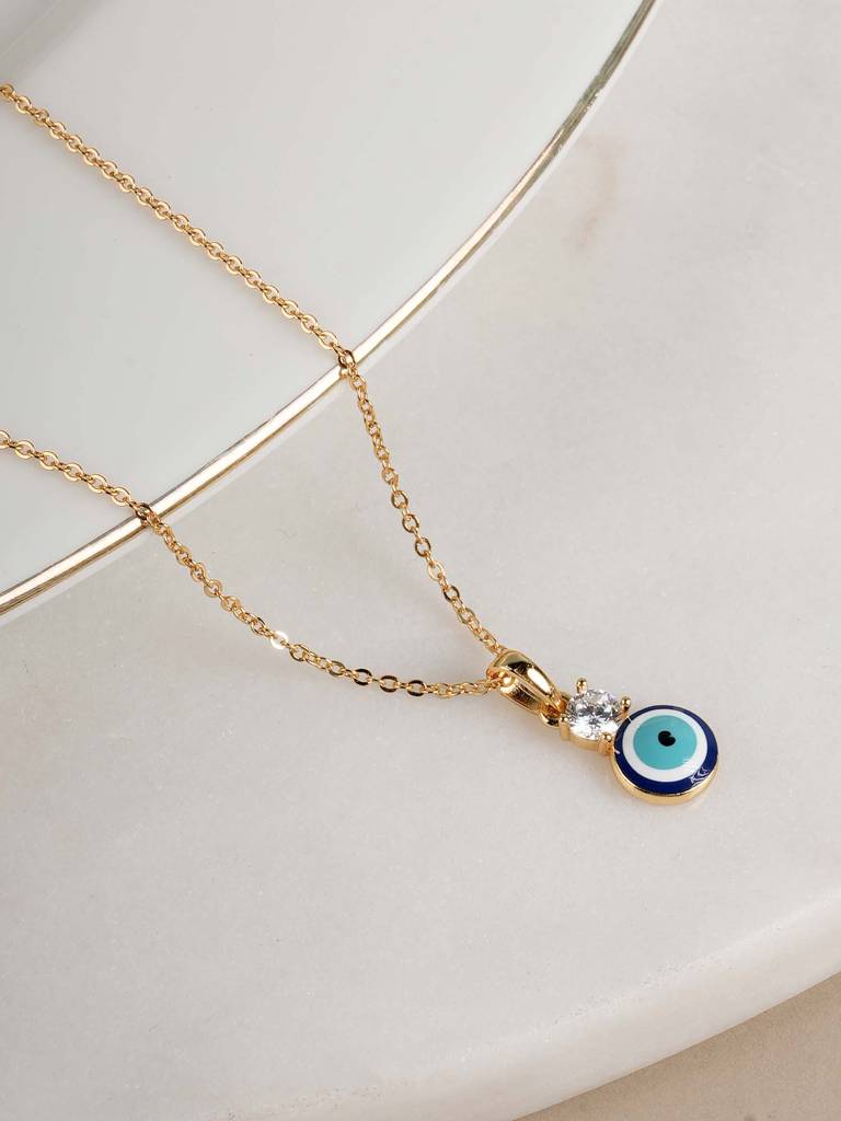 Single Stone Evil Eye 925 Silver Pendant For Women | Single Stone Evil ...