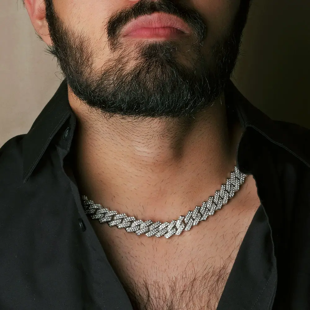 Studded Curb Cuban Men Chain | Studded Curb Cuban Men Chain · Eternz